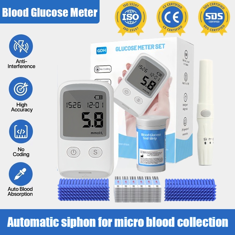 Blood Sugar Test KitWith Strip 50 Glucose Meter Complete Set Blood ...