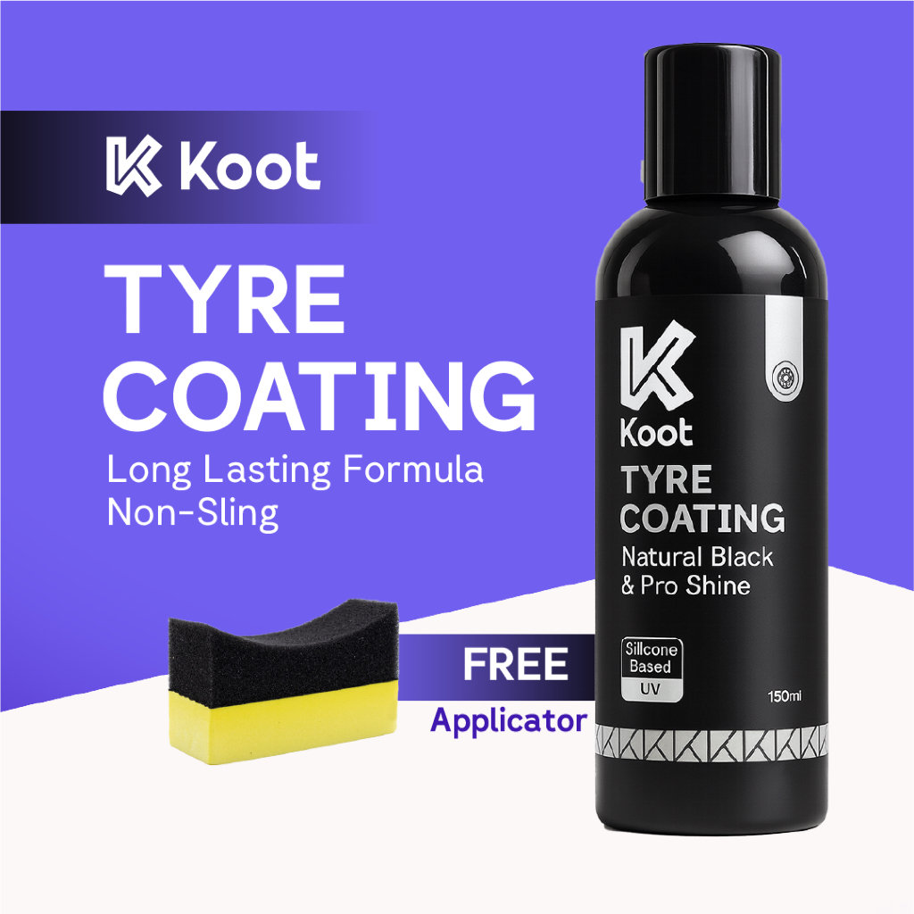 Koot Tyre Wax Tyre Coating Tire Shine Silicone Anti UV Wax Tayar ...
