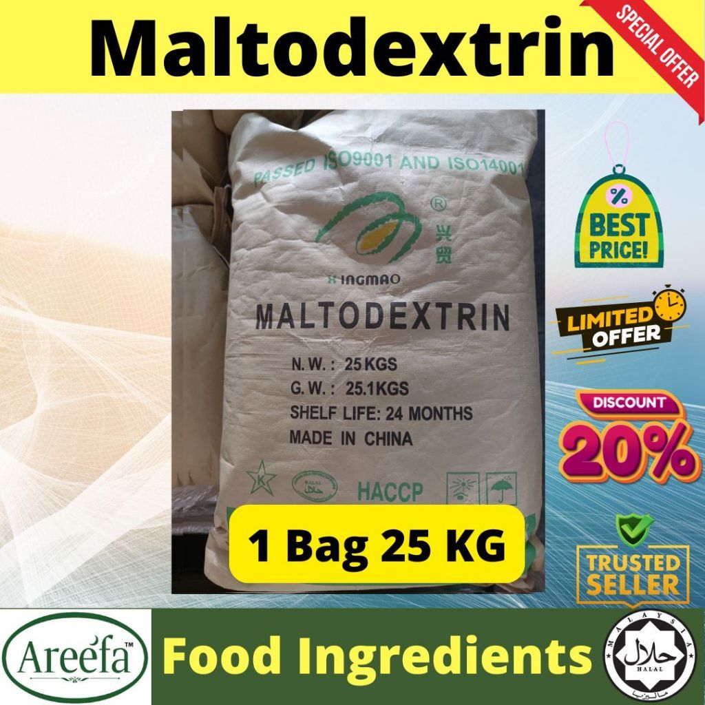Maltodextrin - Malto Dextrin Powde - Food Filler Material Grade Halal Certified - | Shopee Malaysia