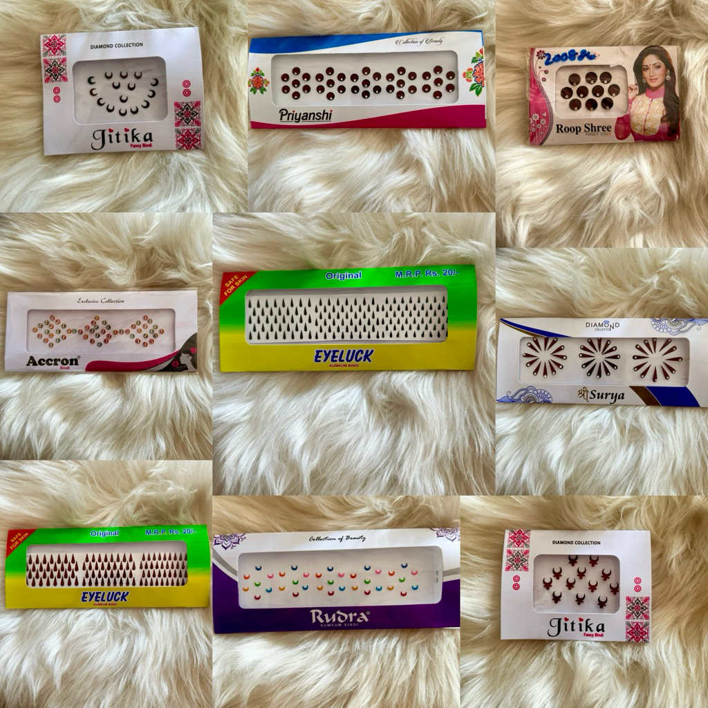 Traditional Bindi (Pottu) | Crystal Stone Bindi Pack | Shopee Malaysia