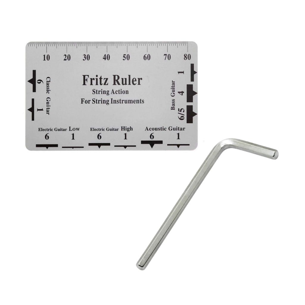 Fritz Ruler Guitar String Action Gauge String Pitch Ruler Card Luthier ...