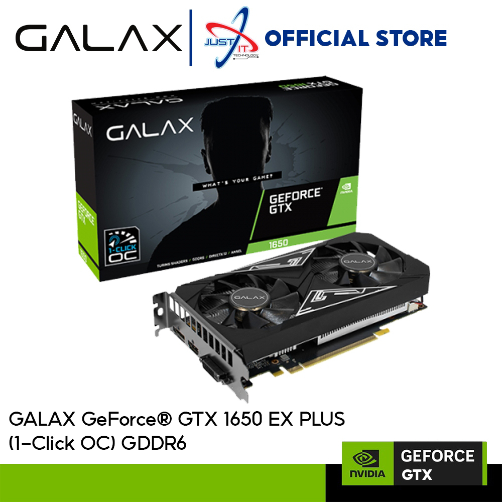 Galax Gtx 1650 Ex Plus 1 Click OC DDR6 128Bit GRAPHICS CARD ...