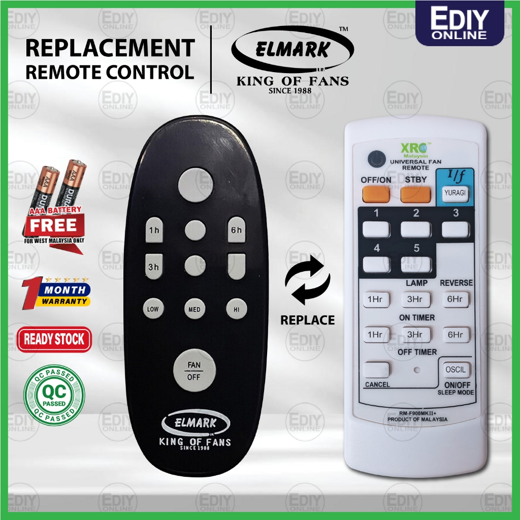 【𝐅𝐑𝐄𝐄 𝐁𝐀𝐓𝐓𝐄𝐑𝐘 𝐀𝐀𝐀𝐗𝟐】Ceiling Fan Remote Control Replacement Universal ...