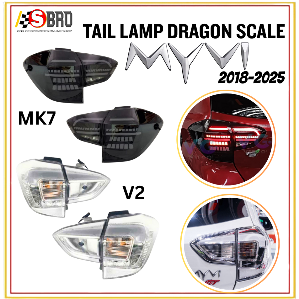 Perodua Myvi 2018-2025 Albino V2 MK7 Dynamic Led Tail Lamp Taillamp ...