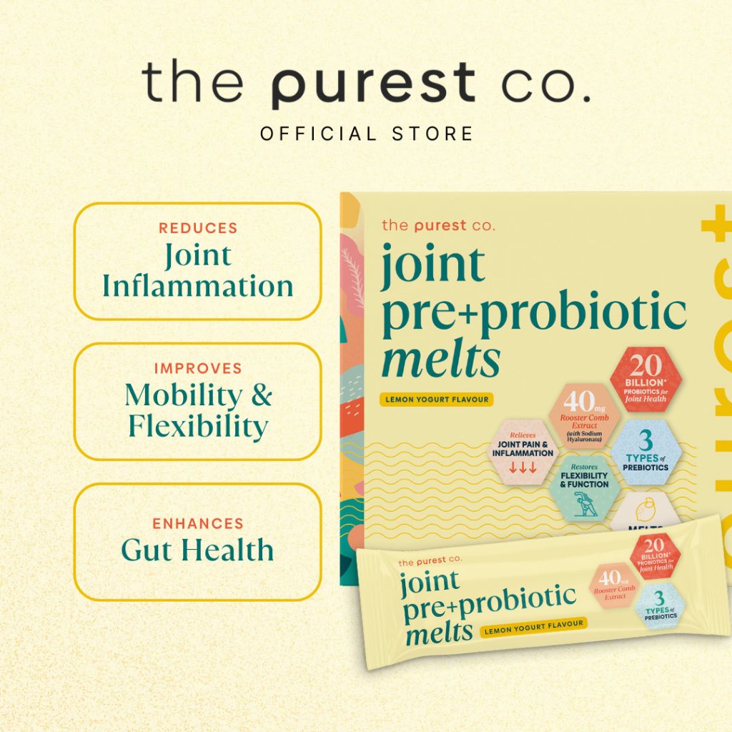 [NEW] Purest Co Joint Pre+Probiotic Melts - For Knee Pain Supplement ...