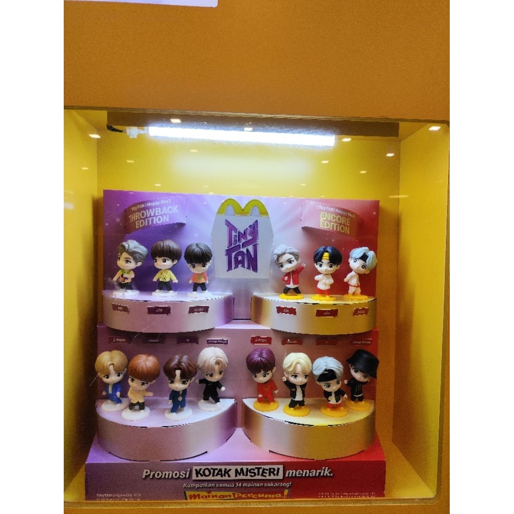 McDonald's McDonalds Mcd Mekdi Happy Meal Toy X TinyTAN FULL SET 7pcs insipred by BTS Throwback ...