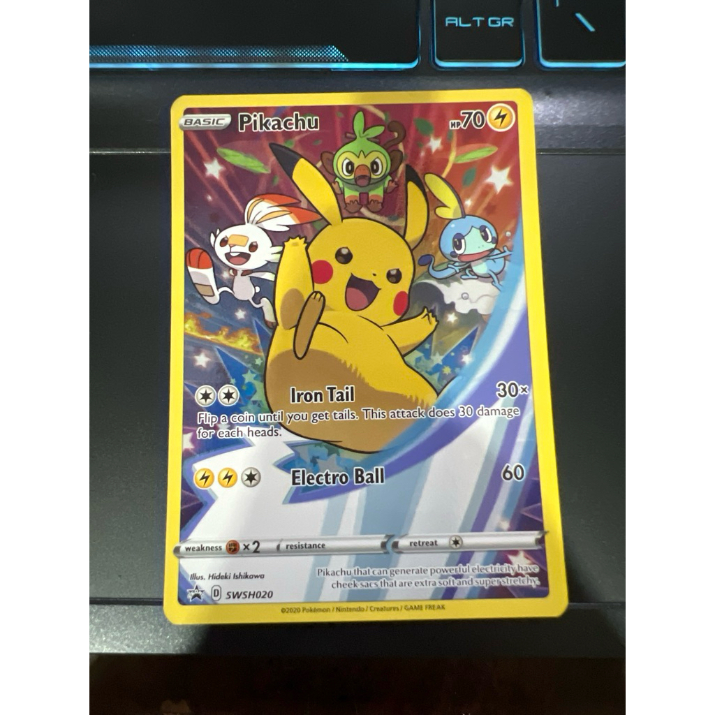 Pokemon Tcg - Pikachu Promo SWSH020 rare | Shopee Malaysia