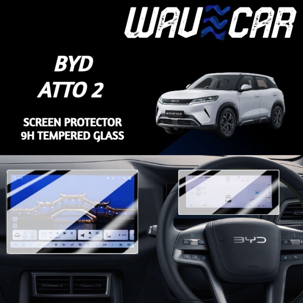 BYD ATTO 2 Screen Protector Tempered Glass ATTO2 Matte HD Clear ...
