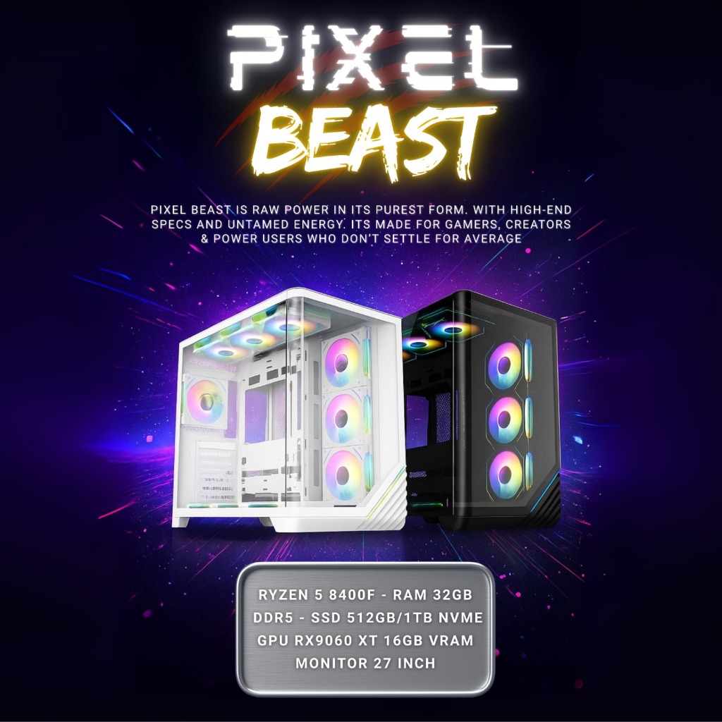 PC PIXEL BEAST ( 3 YEARS WARRANTY ) | Shopee Malaysia