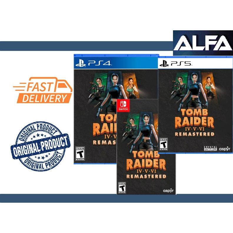 PS5 | PS4 | Nintendo Switch Tomb Raider IV-VI Remastered Starring Lara ...