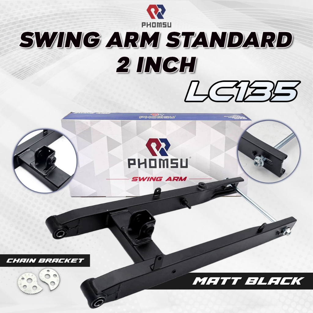 SWING ARM +2 INCI YAMAHA LC135 Y15 Y16 STANDARD CUTTING SWING ARM BLK ...