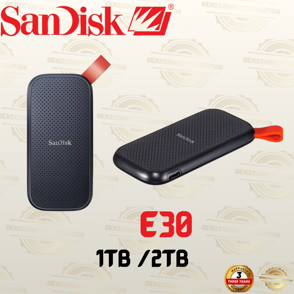 {READY STOCK} SanDisk Extreme Portable SSD E30 R:520MB/800MB/S External Solid State Drive (1TB ...
