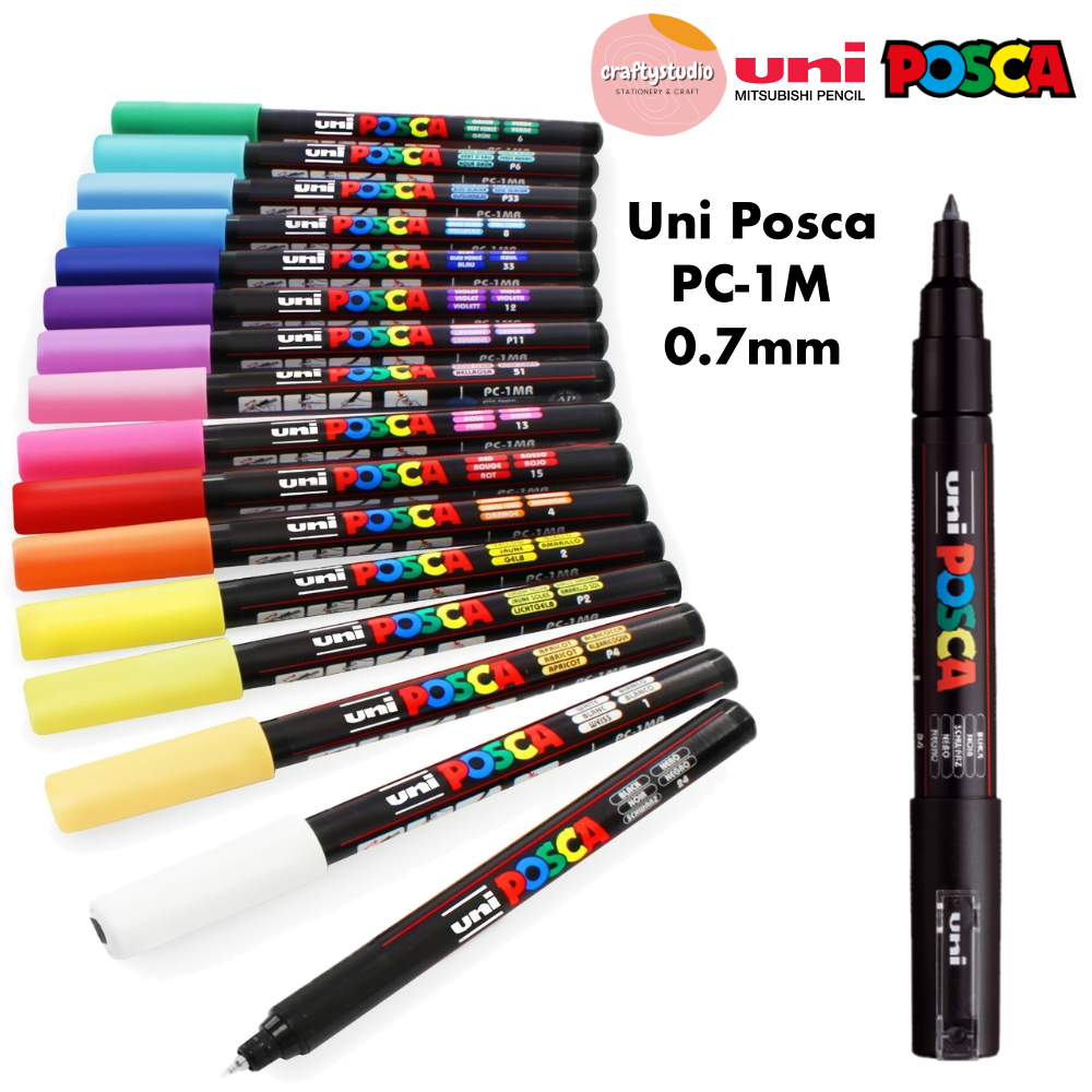 (PC-1M) Uni POSCA Water Based Paint Marker, Marker Painting For All ...