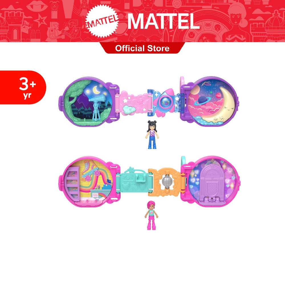 Polly Pocket Pocket On The Go Fun Collection Of Mini Playsets With 1 ...