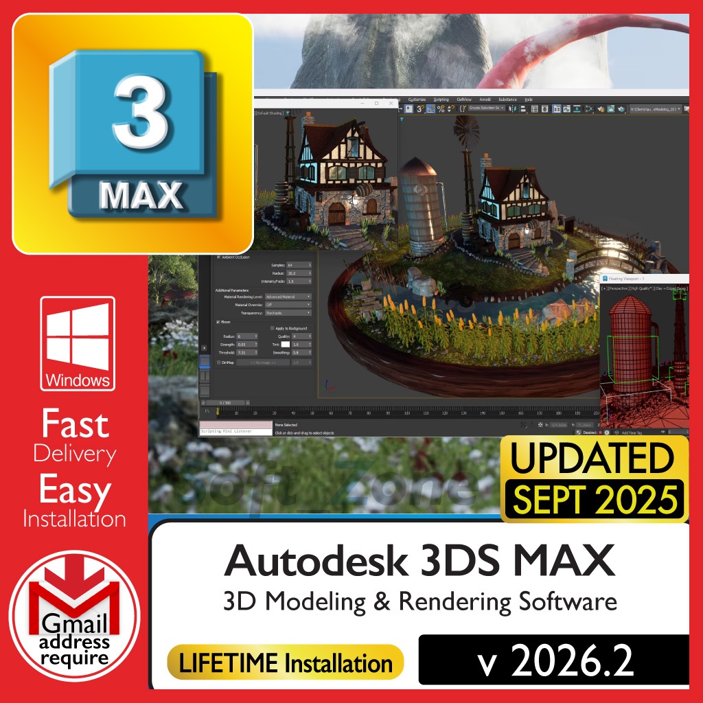Autodesk 3DS MAX 2026.2 - 3D Modeling & Rendering Software | Windows - SOFTWARE | Shopee Malaysia