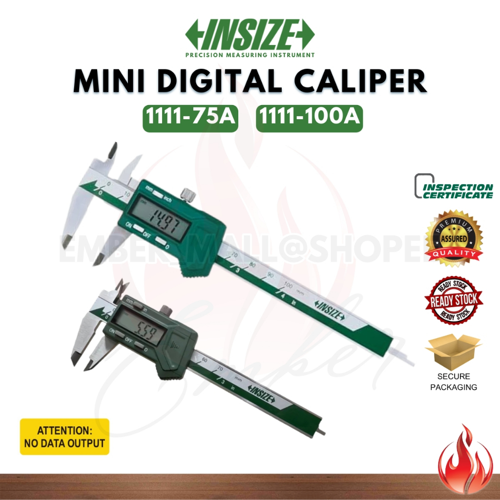 INSIZE Mini Digital Caliper (1111-75A / 1111-100A) | Shopee Malaysia