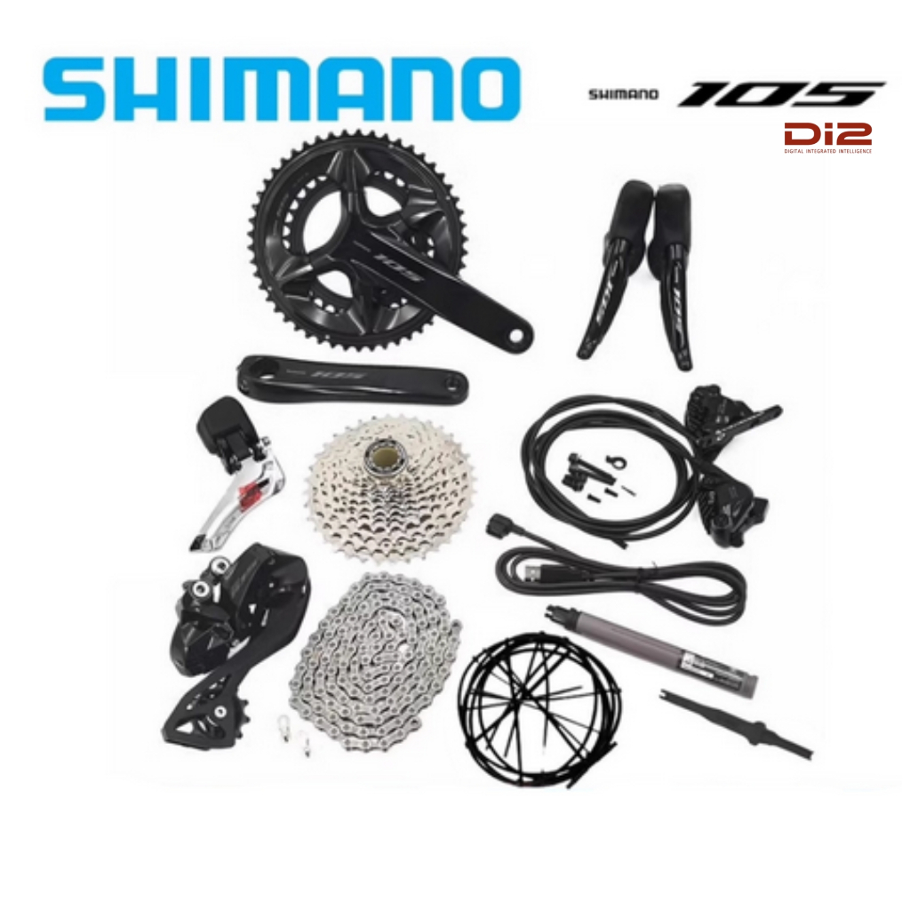 SHIMANO 105 DI2 R7170 GROUPSET 12 SPEED DISC & SHIMANO 105 MECH R7120 ...