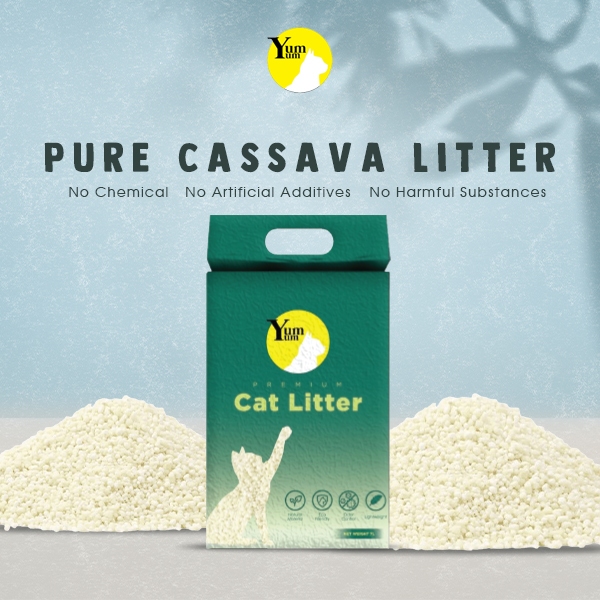 Yum Yum Premium Cassava Cat Litter 7L | Pasir Kucing Ubi Kayu Premium ...