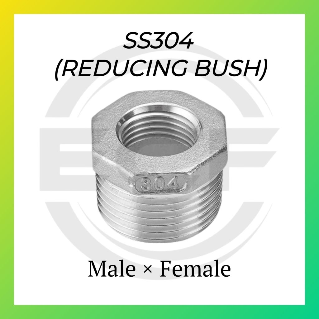 Stainless Steel 304 BSP Male to Female Reducing Bush 3/4"-4" SS304 ...