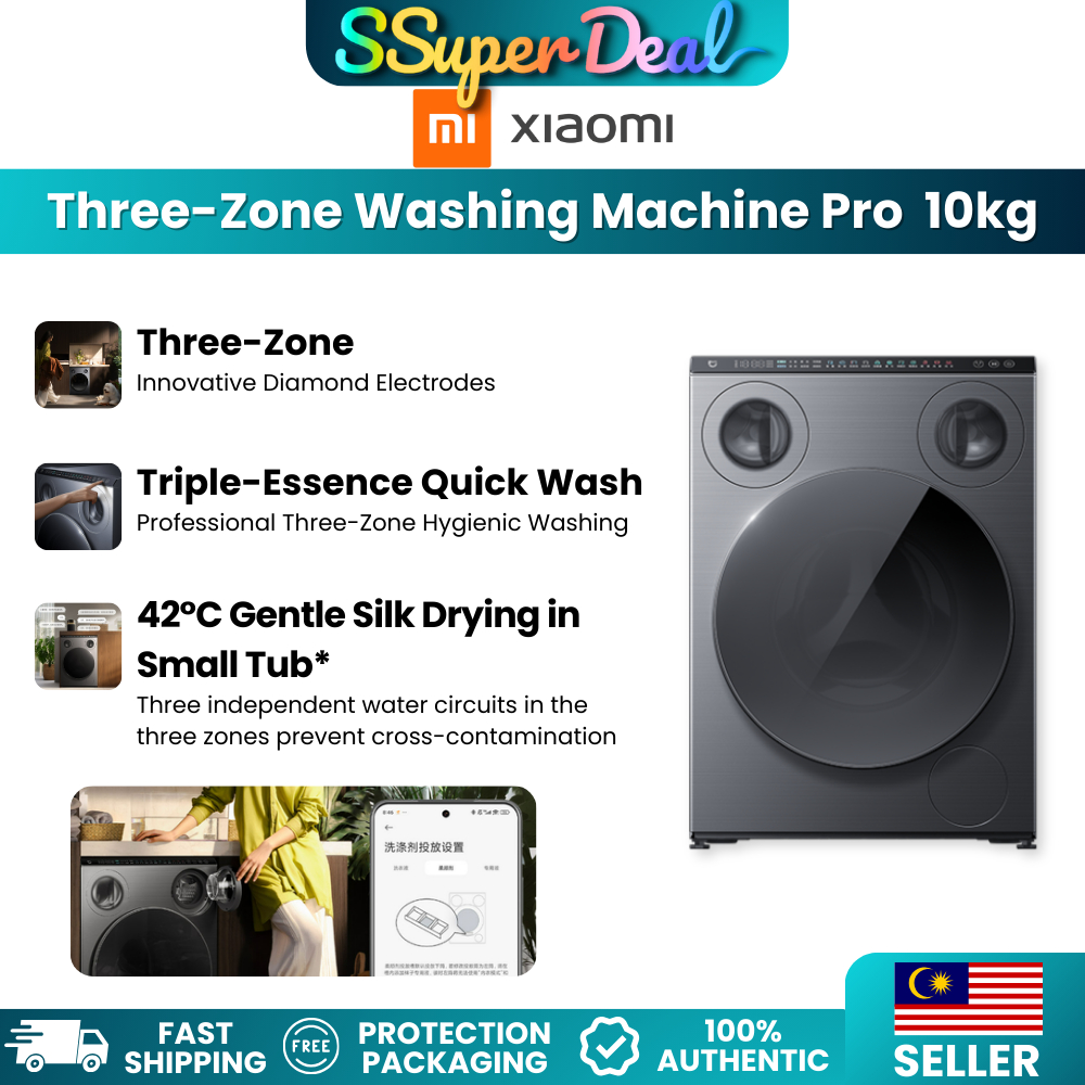 Xiaomi Mijia Three-Zone Washing Machine Pro XHQG105MJ101 — 10kg Front ...