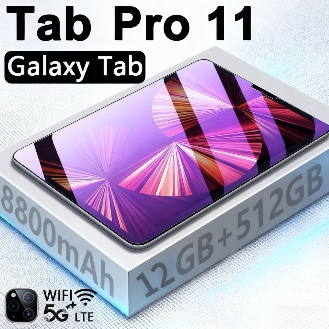 New 10.1inch (RAM12GB+ROM512GB) Tab pro11 screen high definition tablet ...