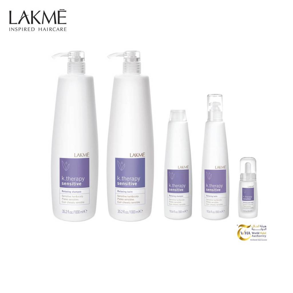 Lakme K.Therapy Sensitive Relaxing Shampoo / Relaxing Balm / Relaxing ...