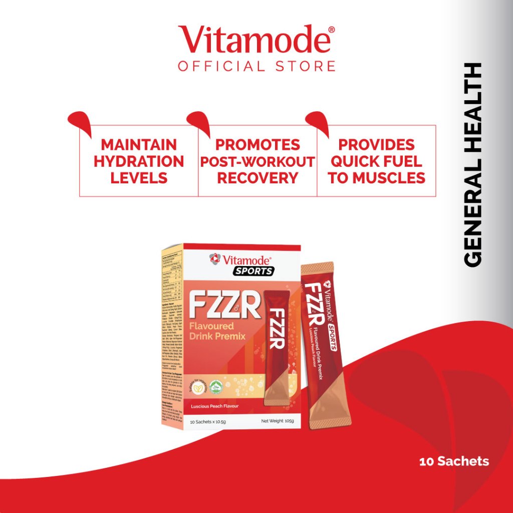VITAMODE Sports FZZR Flavoured Drink Premix (Luscious Peach Flavour ...