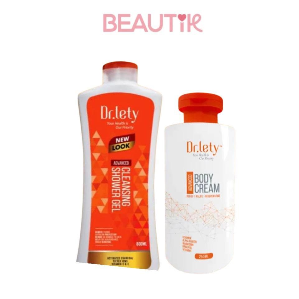 Dr Lety Combo Set- Advanced Cleansing Shower Gel (800ml) & Body Cream ...
