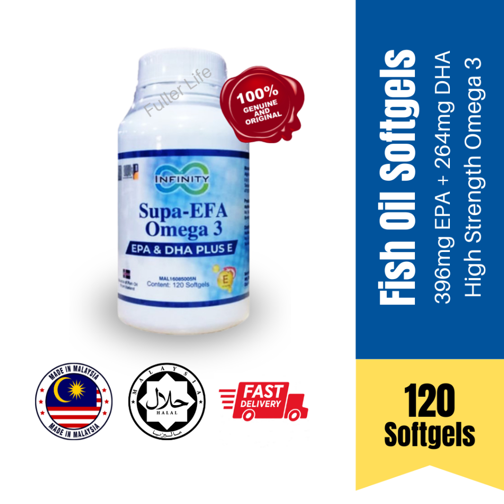 INFINITY Supa-EFA Omega 3 EPA & DHA Plus E (120 softgels) | Omega 3 ...