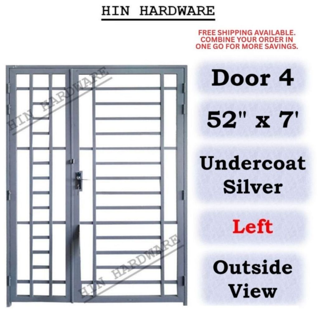 HIN [NO LIMIT PER ORDER ]130mm x 52 inch(W) x 7 Feet(H) Metal Door ...