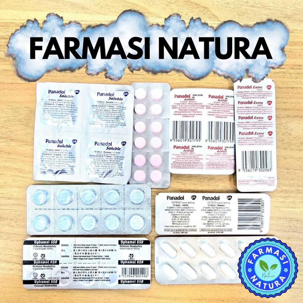 [Lulus KKM] Paracetamol Tablet for Fever, Pain, Headache, Joint pain ...