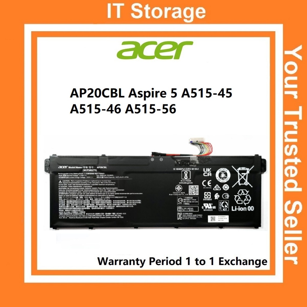 Acer AP20CBL Aspire 5 A515-45 A515-46 A515-56 Swift SF314-43 SF314-511 ...