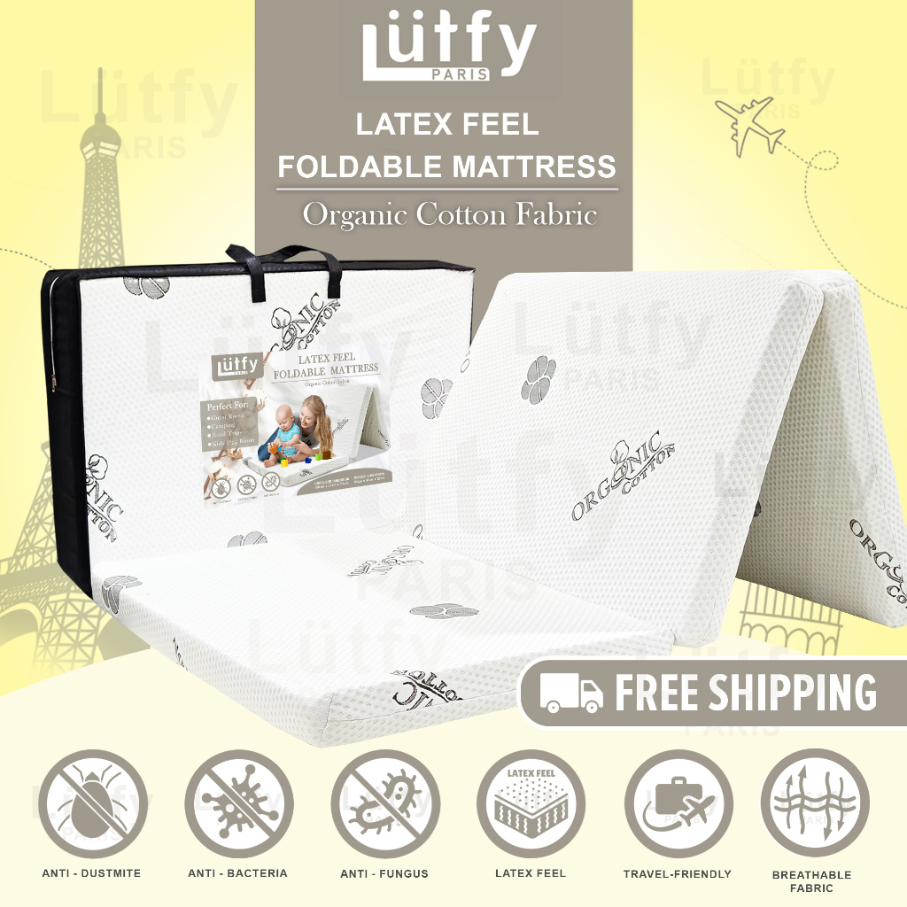*Premium Quality* Lutfy Paris 3" Latex Feel Foldable Mattress (Tilam ...
