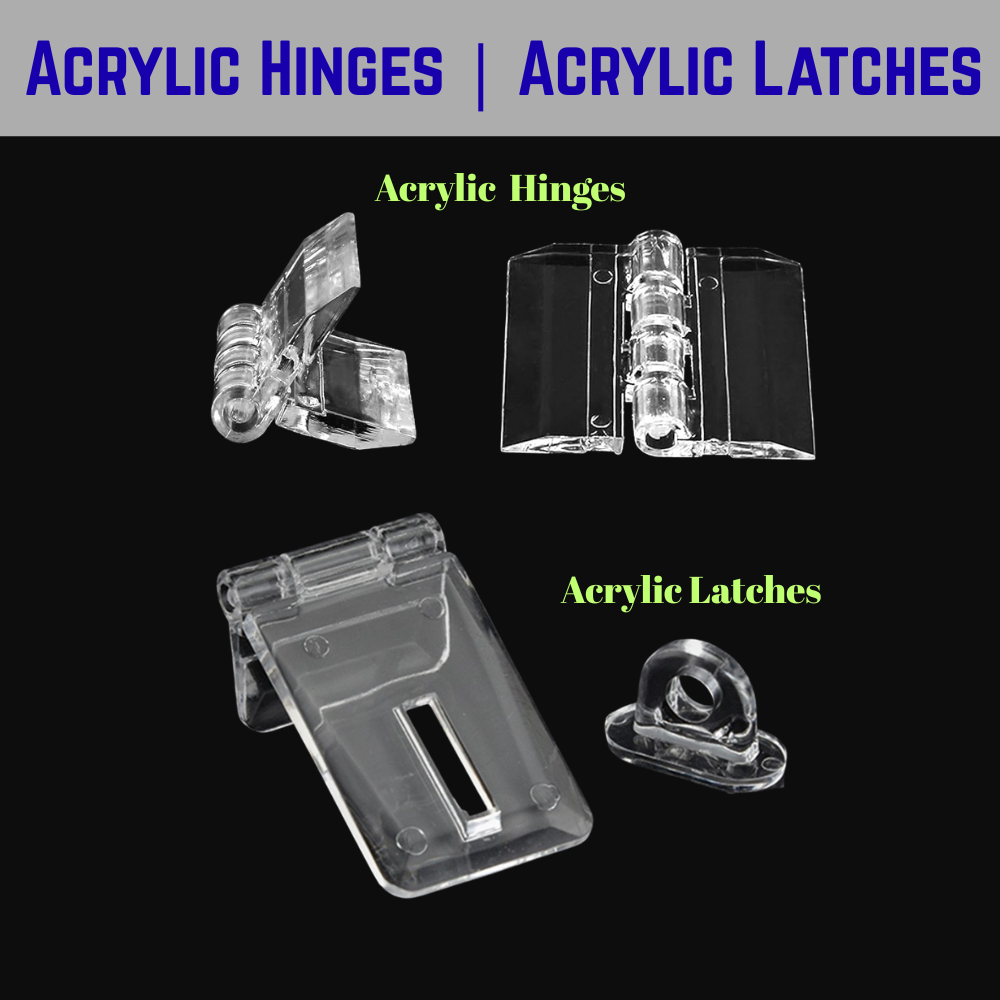 Aksesori Akrilik / Acrylic Hinges dan Latches DIY / Square Latches ...
