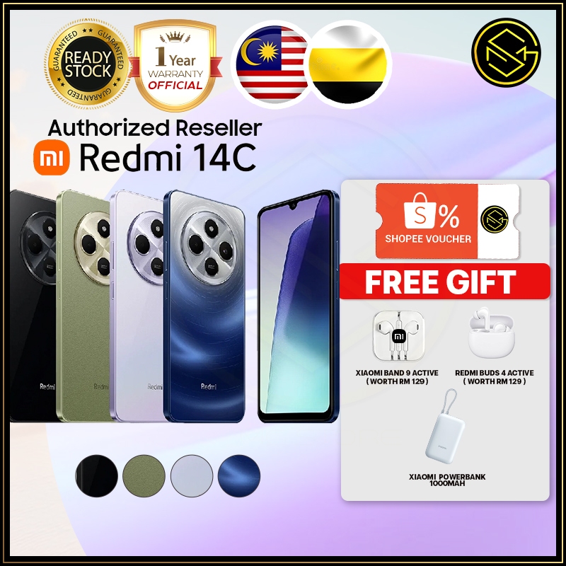 Redmi 14C 12GB RAM (6+6GB Extended RAM) + 128GB ROM, 18W Fast Charge ...