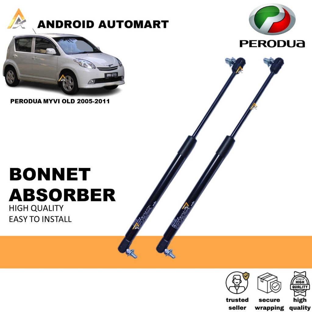 ORIGINAL PERODUA MYVI OLD 2005-2011 REAR BONNET ABSORBER BOOT DAMPER ...