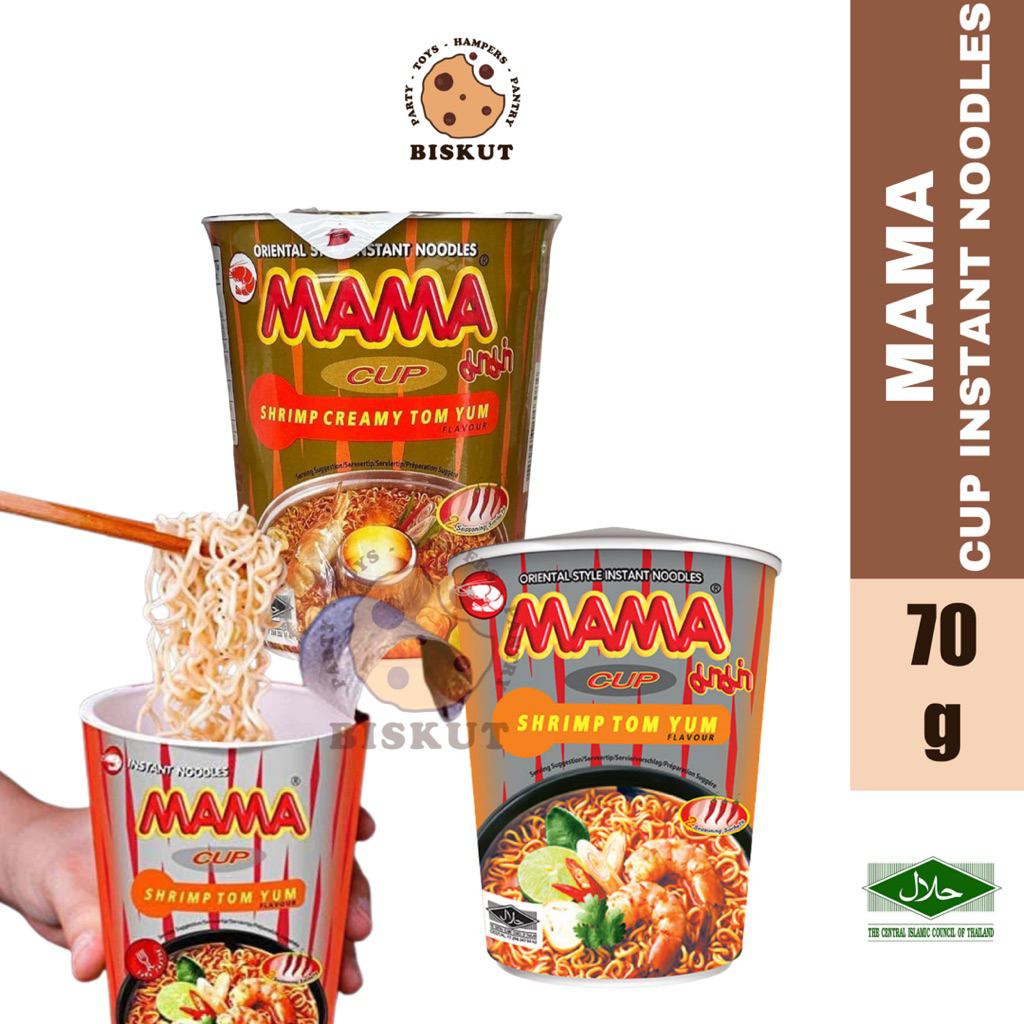 MAMA Cup Shrimp Tom Yum & Creamy Tom Yum [ HALAL ] | Shopee Malaysia