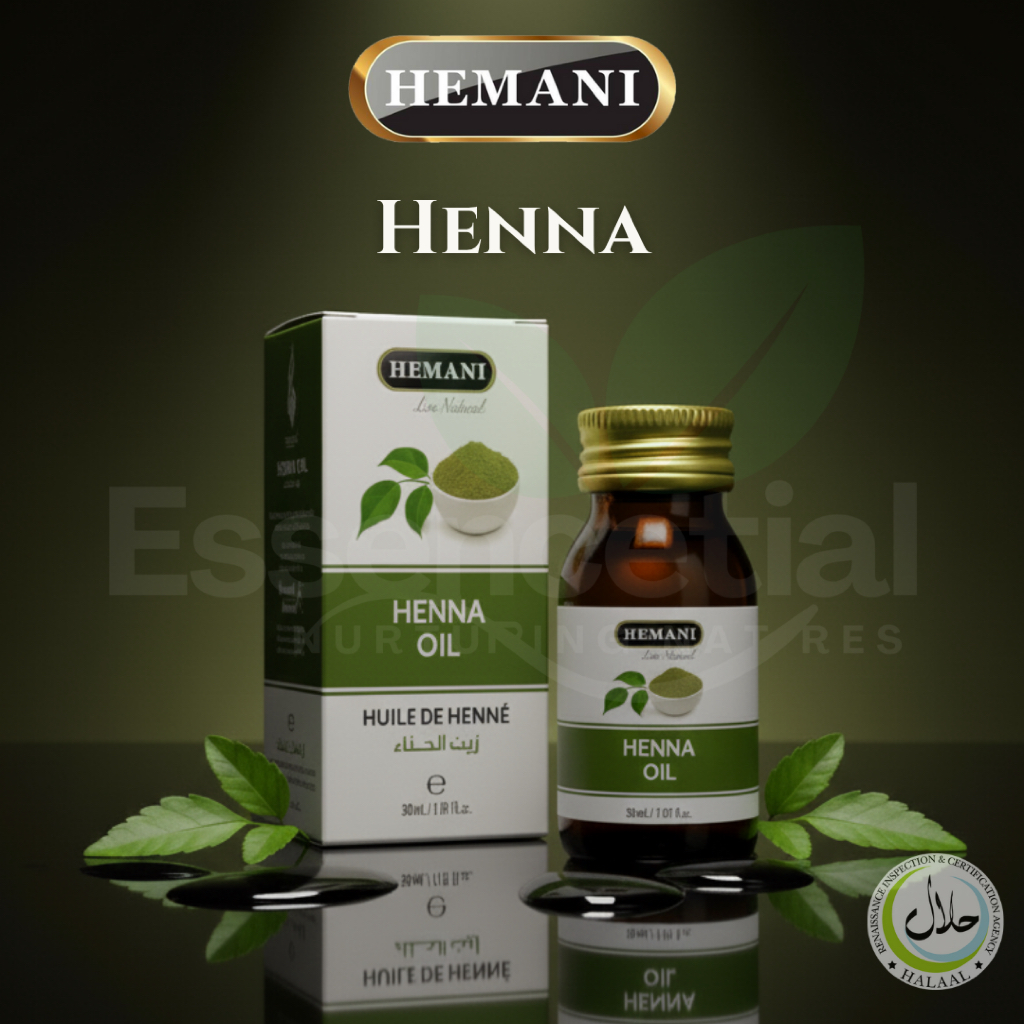 Hemani Henna Oil | Minyak Henna Daun Inai Asli 30ml - 100% Pure Cold ...