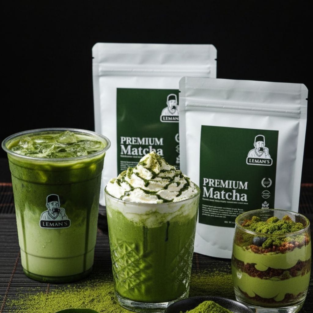 PREMIUM JAPANESE MATCHA POWDER (100% HALAL) - LEMAN'S BRAND | Shopee ...