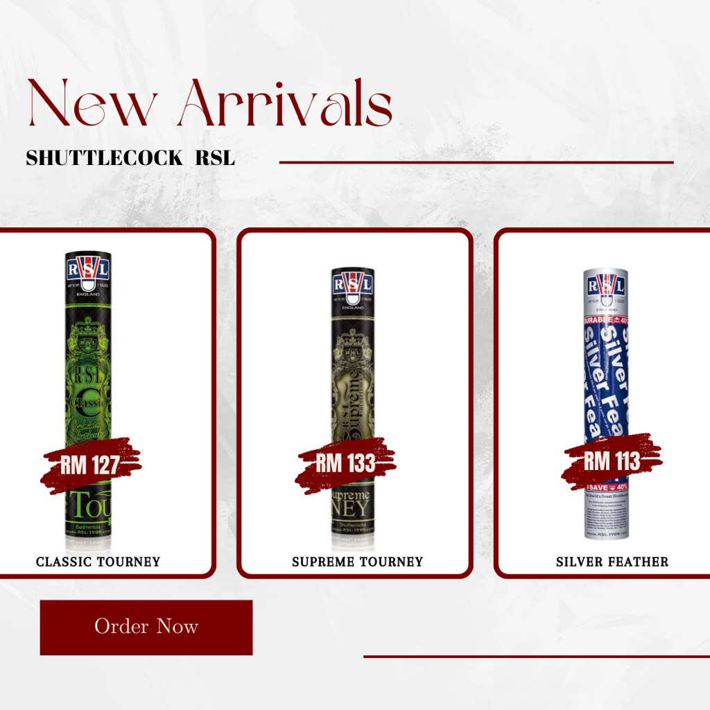 RSL SHUTTLECOCK (FEATHER) | Shopee Malaysia