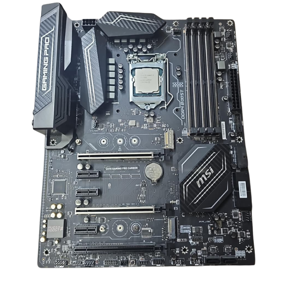 MSI Z270 Pro Gaming Carbon ATX Motherboard LGA1151 DDR4 USB3.1 RGB ...