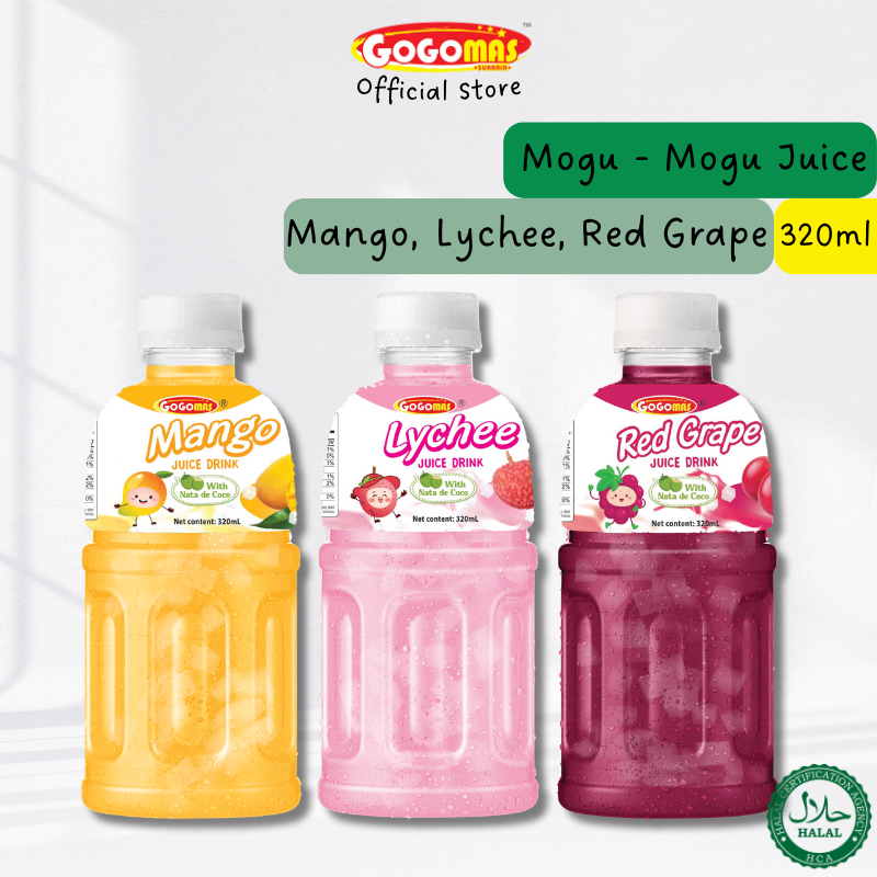 Mogu Mogu Juice 320ml | Jus Nata De Coco Halal | Shopee Malaysia