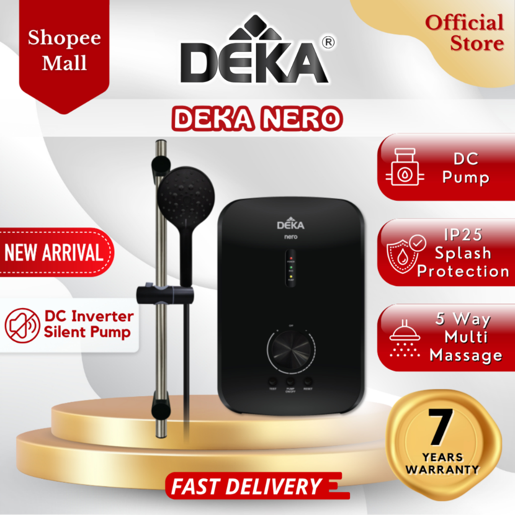 DEKA NERO DC Pump Instant Heat Water Heater with DC Inverter Pump Matte ...