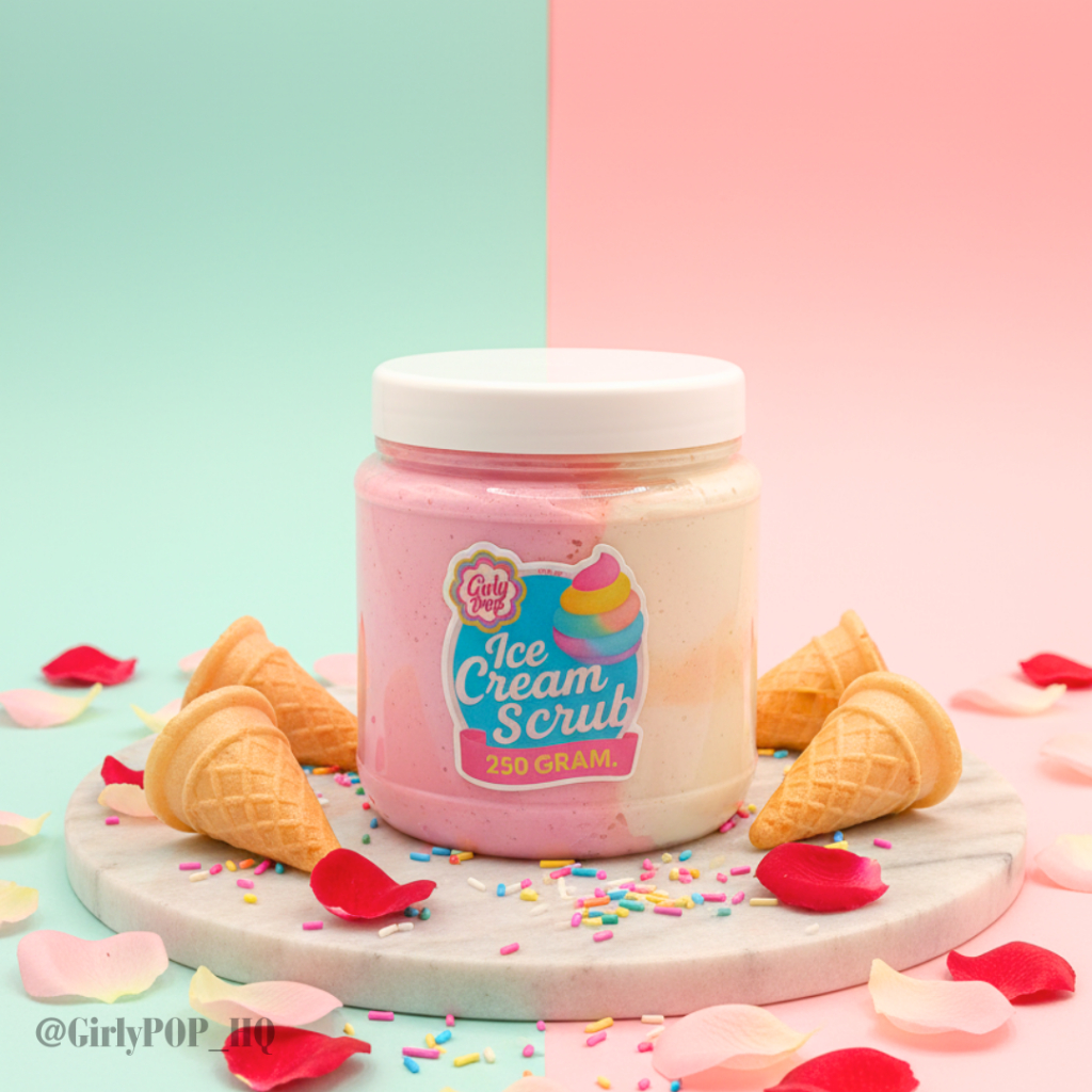 250 Gram Body Scrub Girlypop Whipped Ice Cream Scrub For Soft and ...
