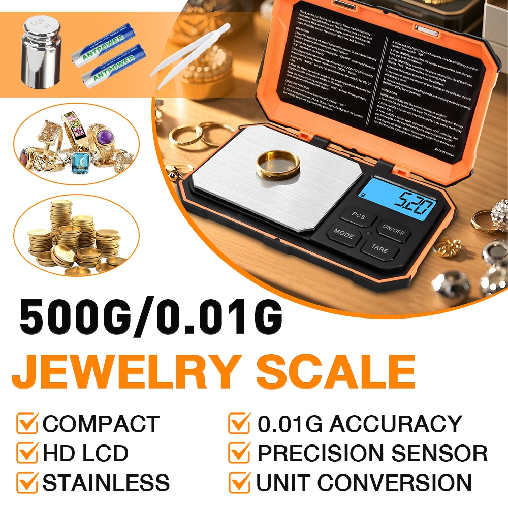 High Precision Electronic Balance Scale Jewelry Weighing Pocket Scale ...
