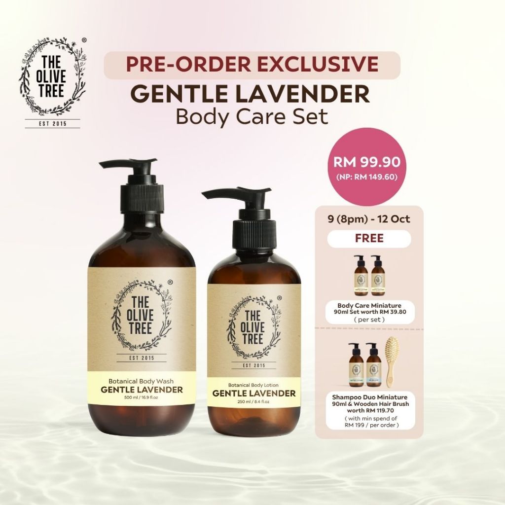 [NEW-PRE 9 Oct ] The Olive Tree Gentle Lavender Body Wash & Lotion For ...