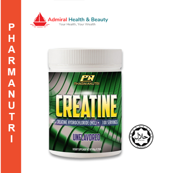 Pharmanutri Creatine HCL Hydrochloride 100g | Low Dose | Unflavored ...