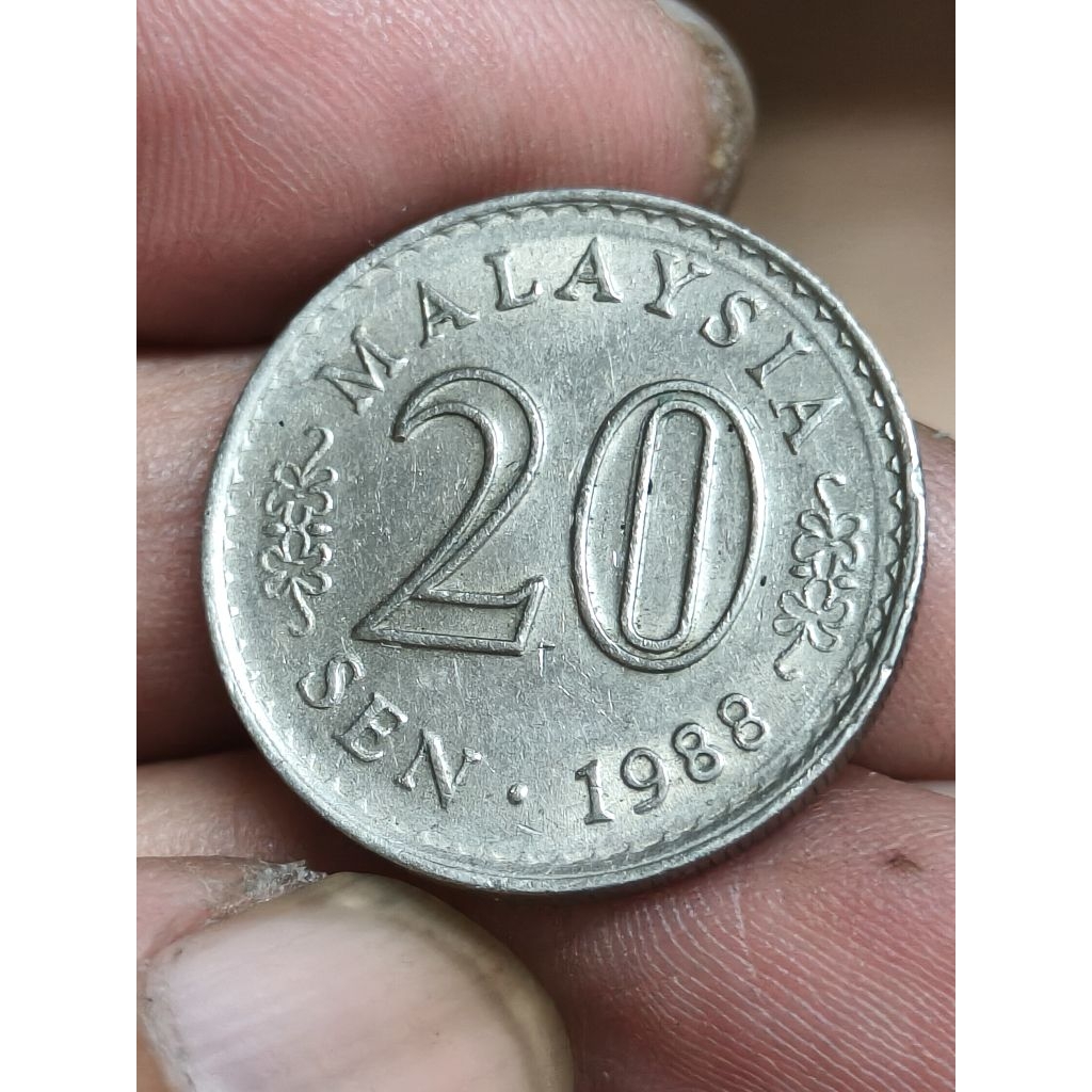 Malaysia old coin collection 1988 ( error )good condition original ...