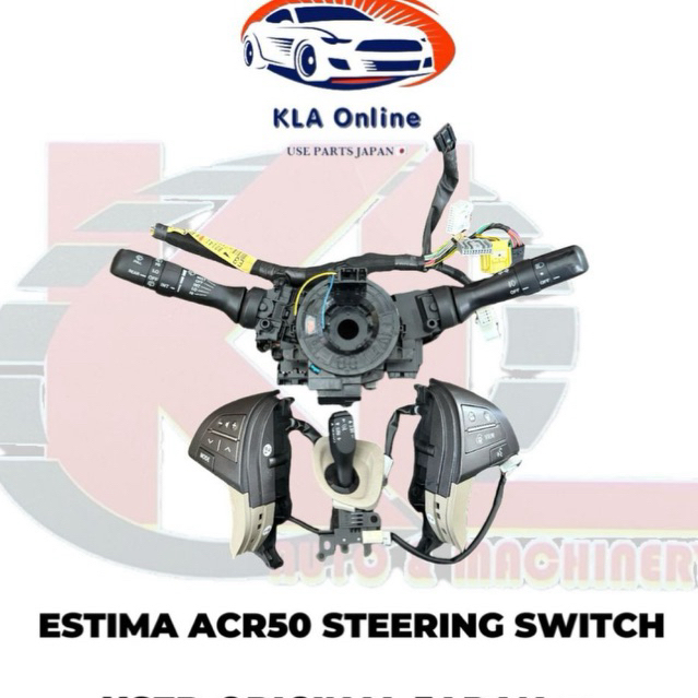 93.ESTIMA ACR50 GRS50 STEERING SWITCH/AUDIO CONTROL/AUTO CRUISE/RADIO ...