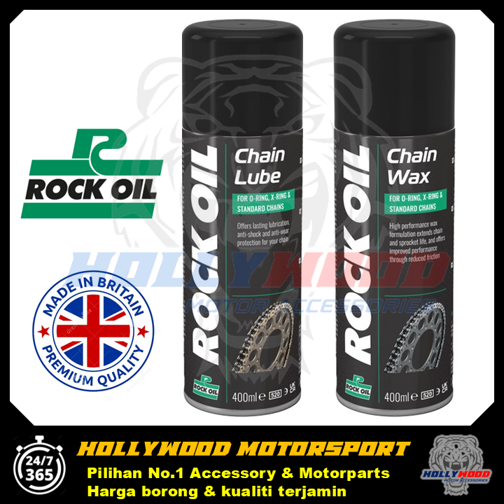 ROCK OIL CHAIN LUBE CHAIN WAX FOR O-RING X-RING K-RING & STANDARD ...